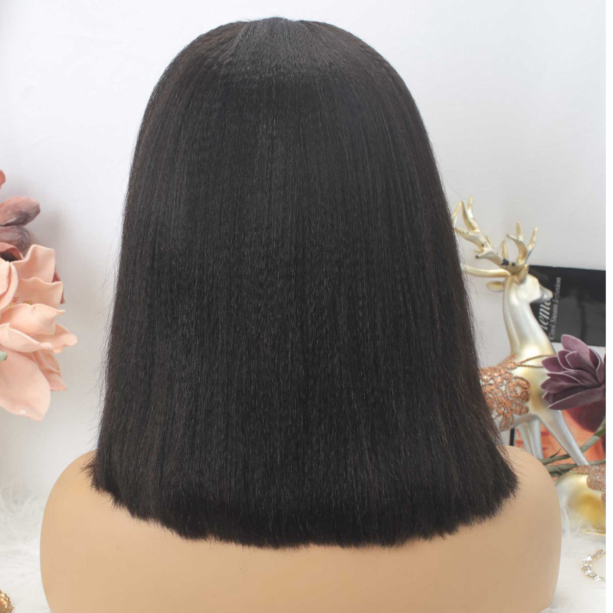 Brazilian Kinky Straight Bob “Flo and Go” Headband Wig – justprettyhair