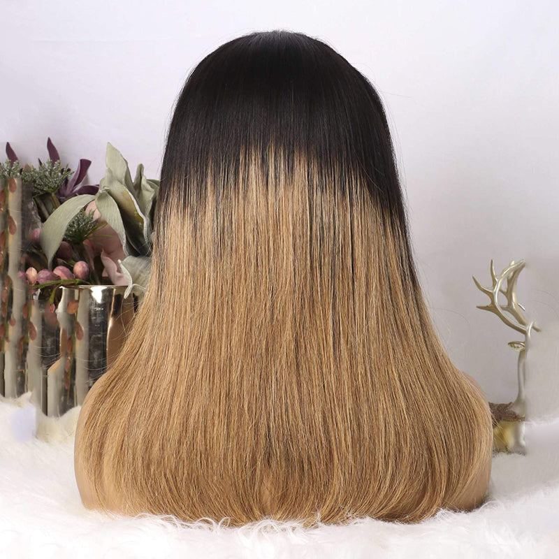 Brazilian Straight Ombre Color “Flo and Go” Headband Wig – justprettyhair